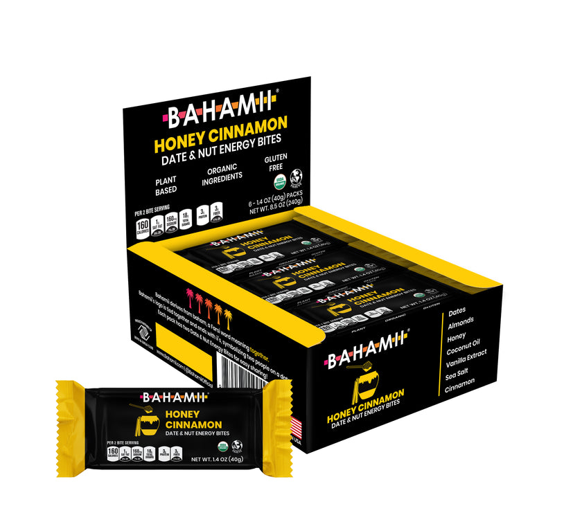 Bahamii Date & Nut Energy Bites | Low-Glyemic Date Bars